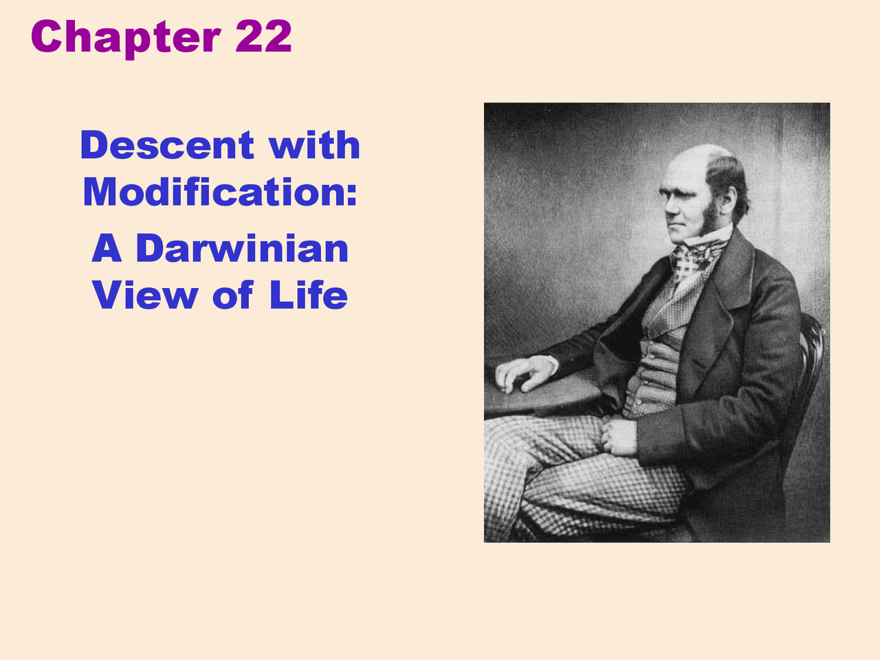 Darwinian View of Life - Biology for Science Majors II - Lecture Slides ...