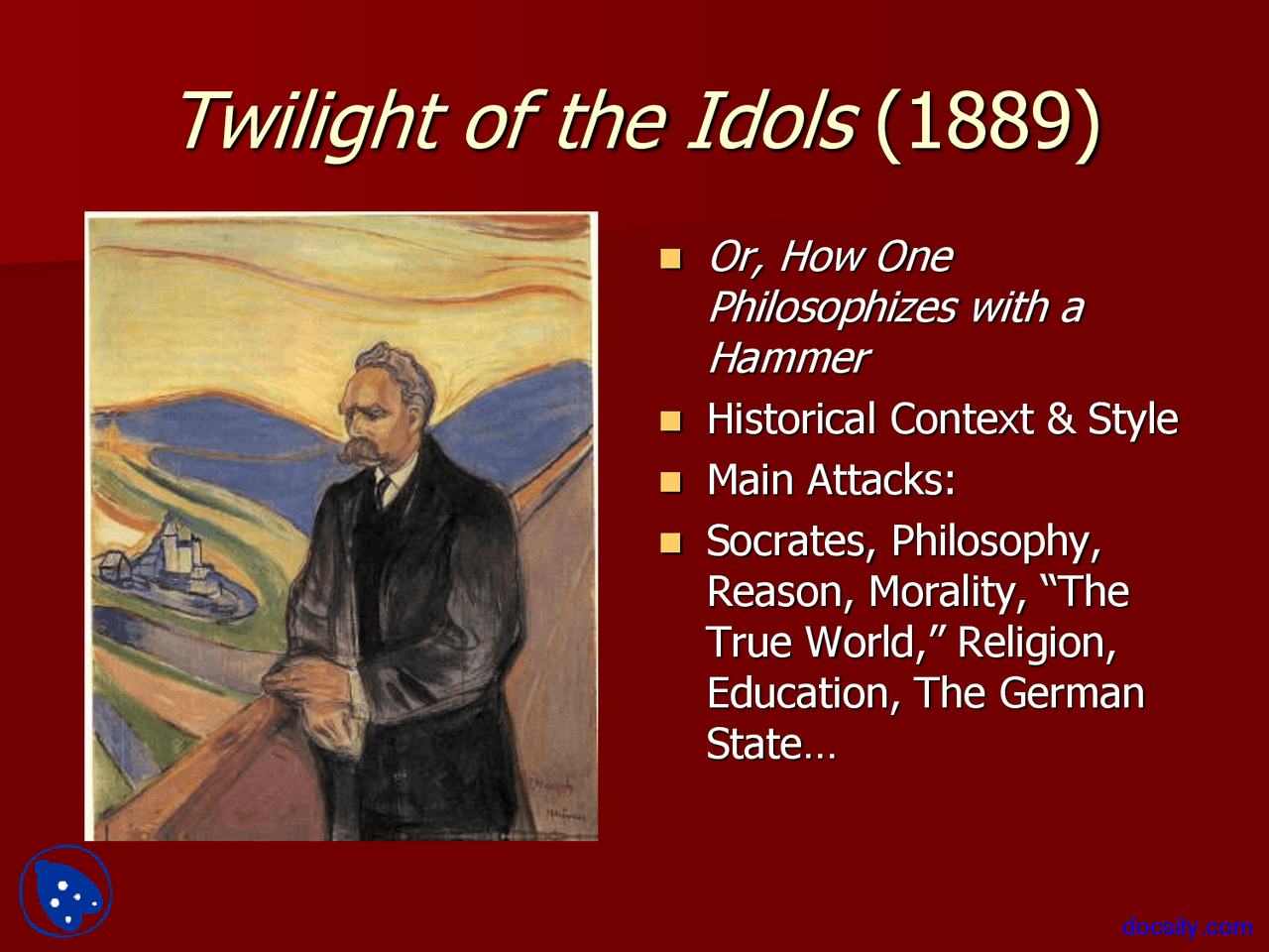 Nietzsche Introduction To Philosophy Lecture Slides Docsity