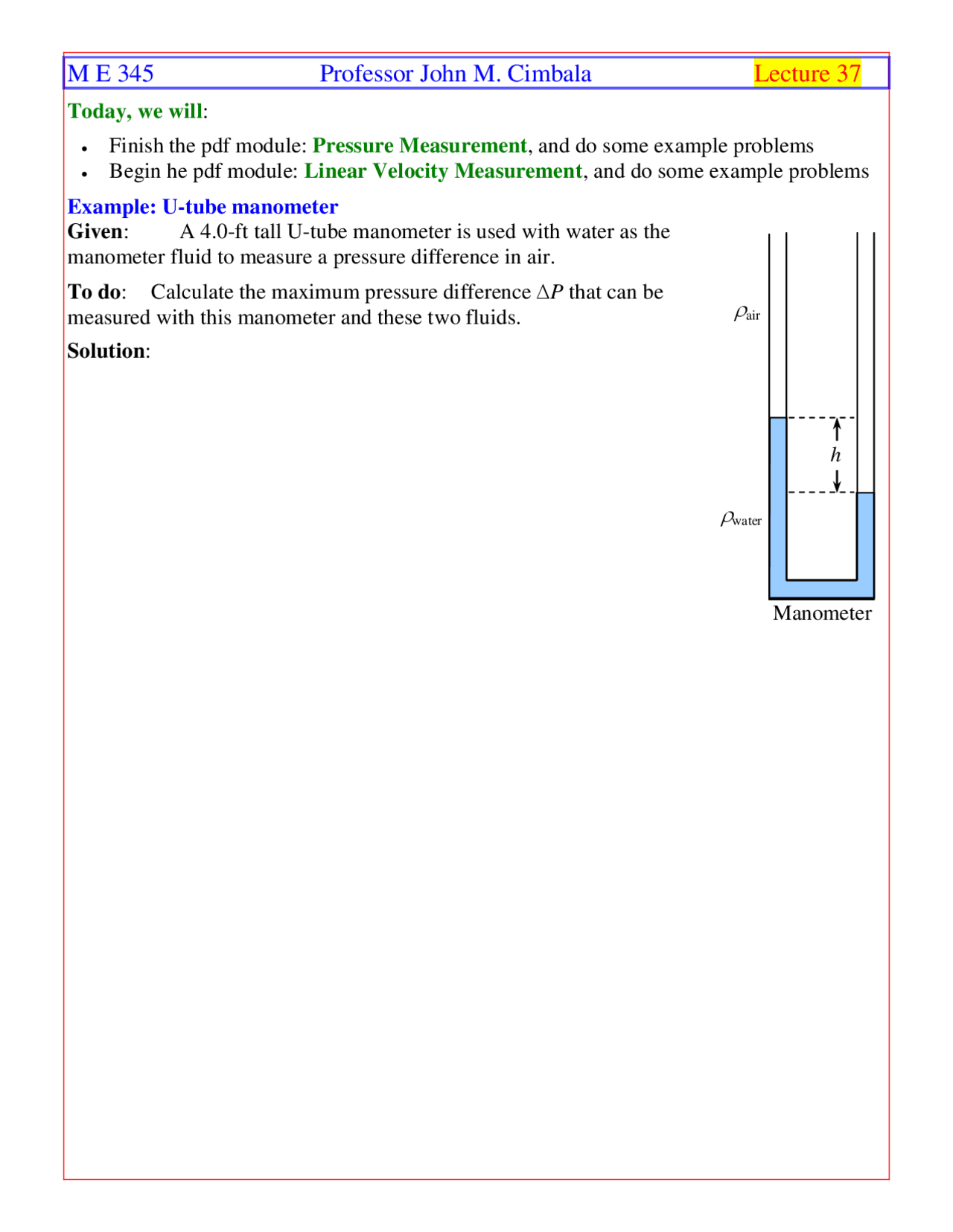 Linear Velocity Measurement Instrumentation Measurements Statistics