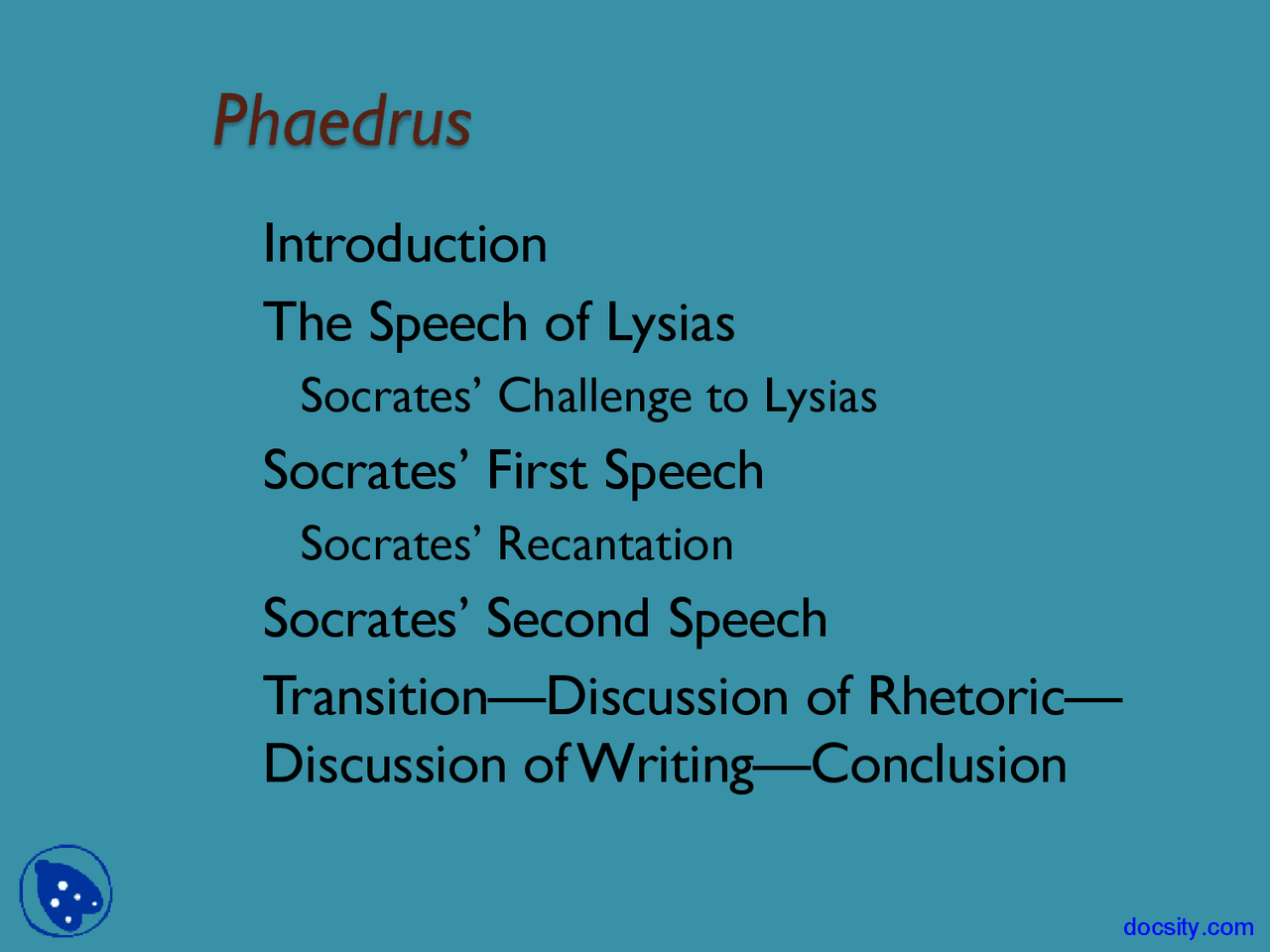 Phaedrus Philosophy Of Love Lecture Slides Docsity