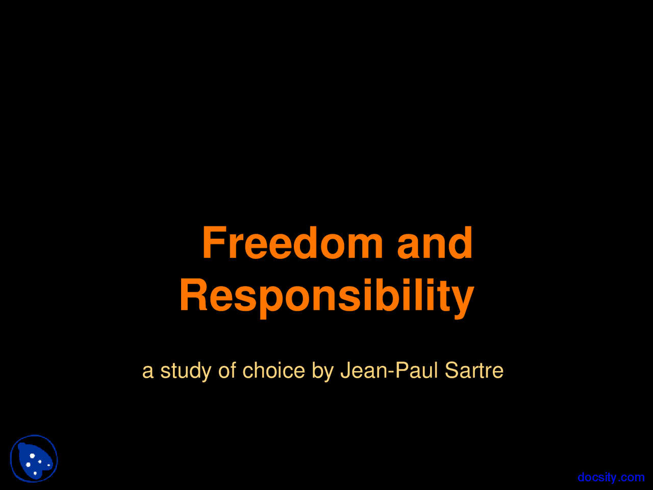 Freedom And Responsibility Introduction To Philosophy Lecture