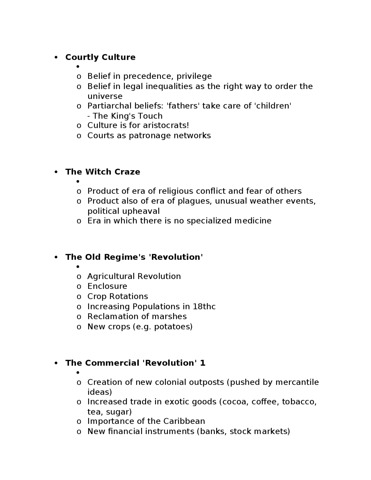 Notes on the Enlightenment - History of Western Civilization | HIST ...
