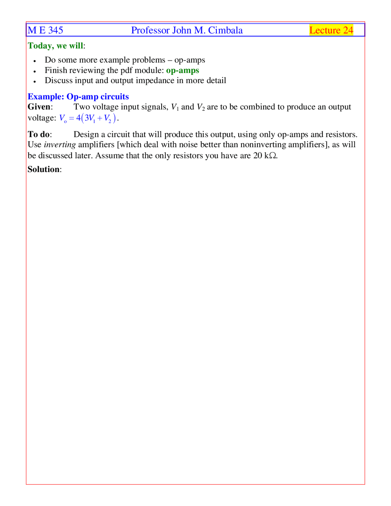 Input And Output Impedance Instrumentation Measurements Statistics