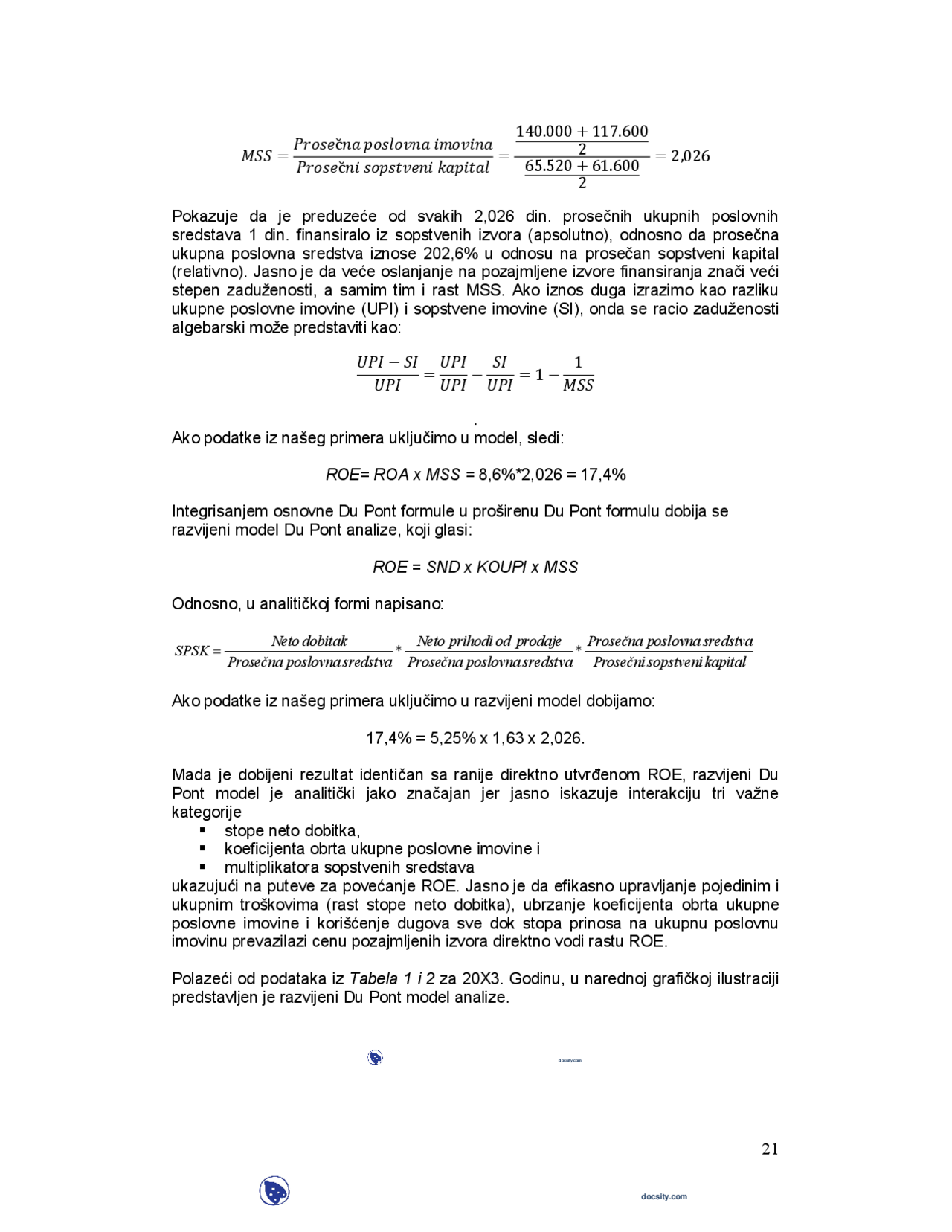 Vrednosti i Racio analiza-Skripta-Poslovne finansije-Ekonomija-3 | Rezime' predlog Poslovne ...