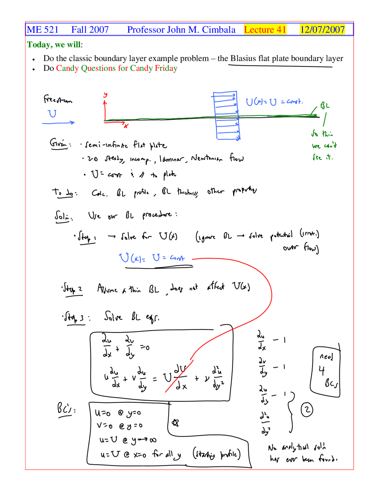 Blasius - Foundations of Fluid Mechanics I - Handout - Docsity