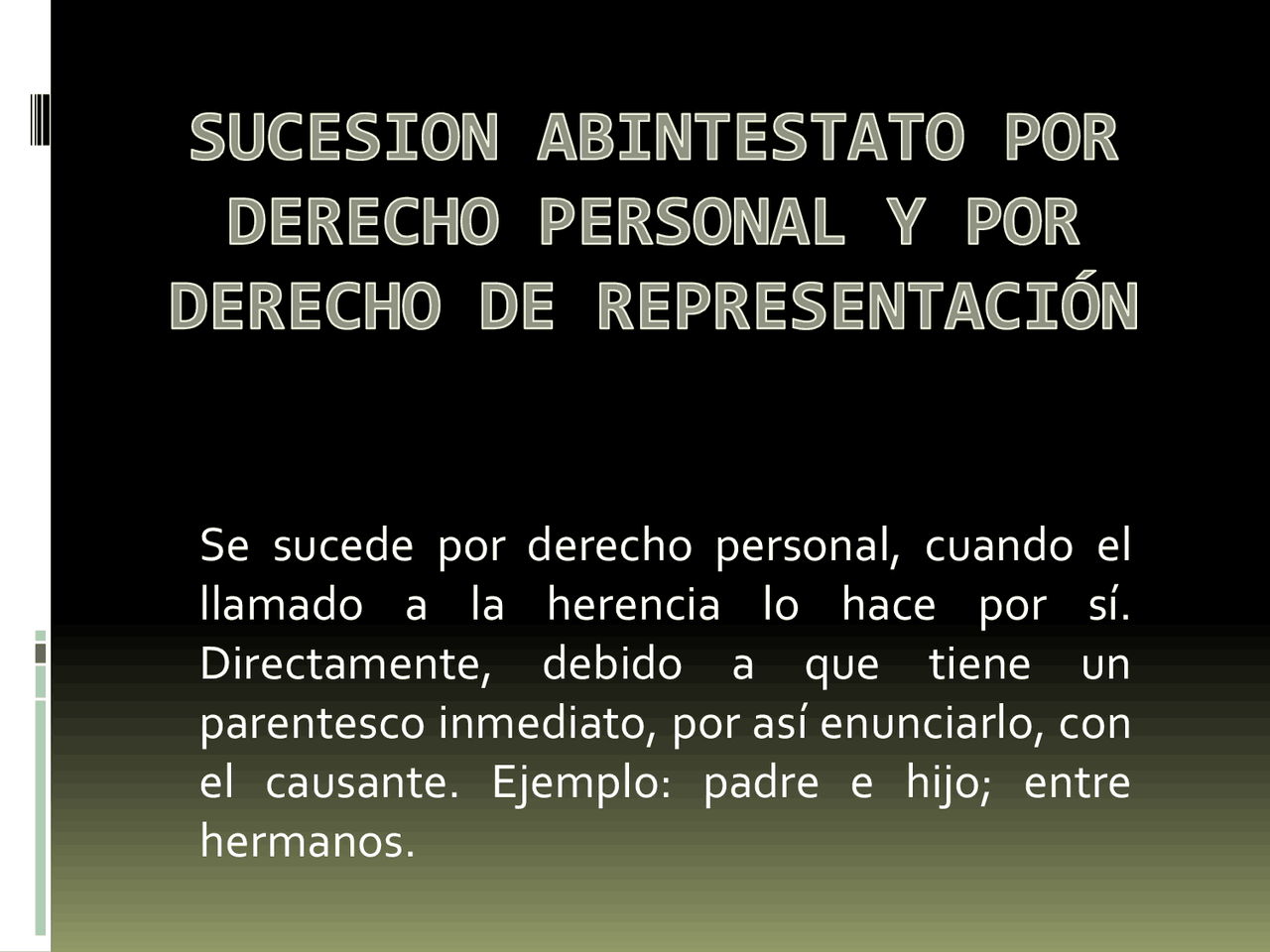 Apuntes sobre el derecho personal - Docsity