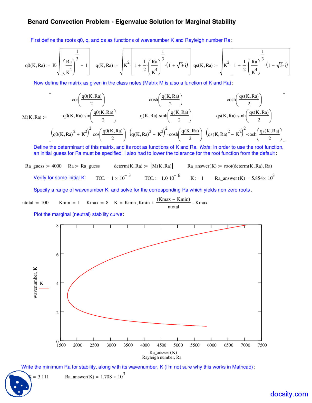 Benard Mathcad - Foundations of Fluid Mechanics II - Lecture Notes ...