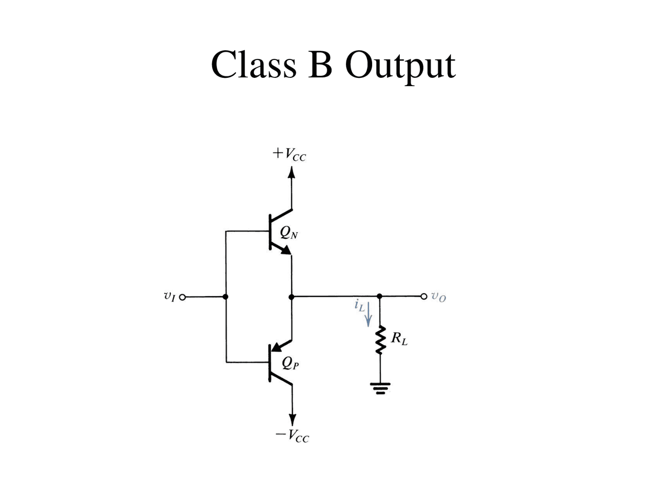 Class B Output Analog Circuits And Systems Design Lecture Slides