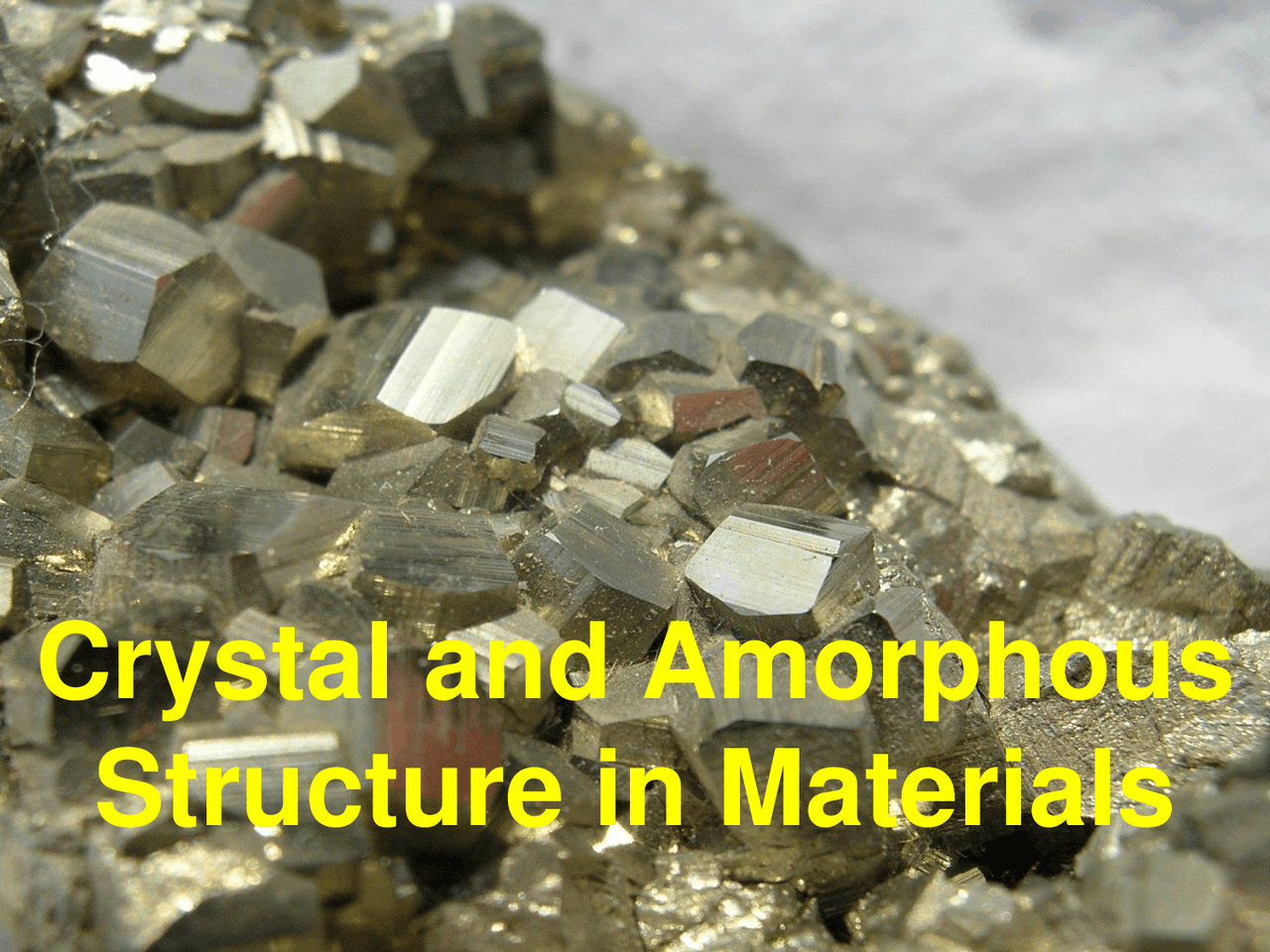 Crystal And Amorphous Structure In Materials Material Sceince Lecture Slides Docsity
