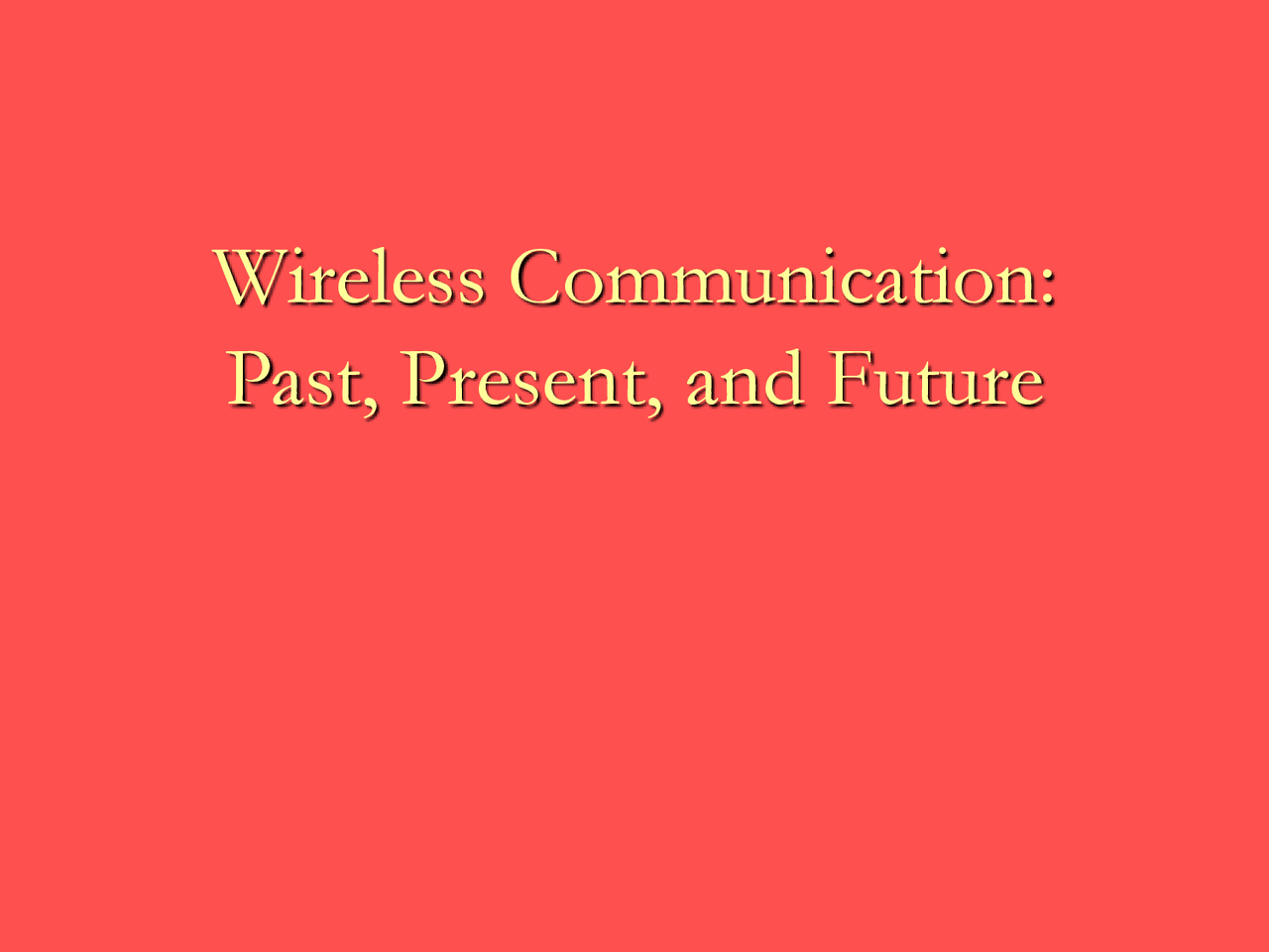 Wireless Communication Electromagnetics Lecture Slides Docsity
