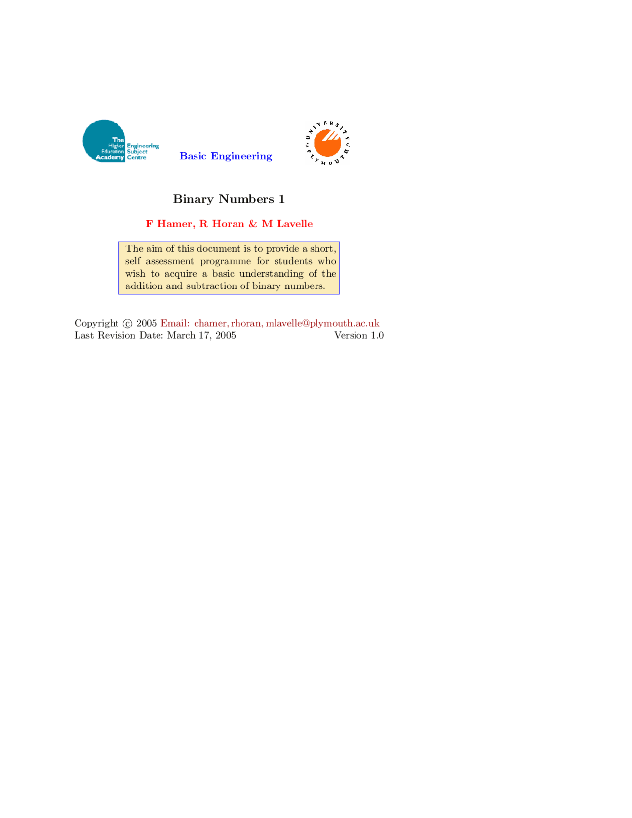 Binary Nos1 Docsity
