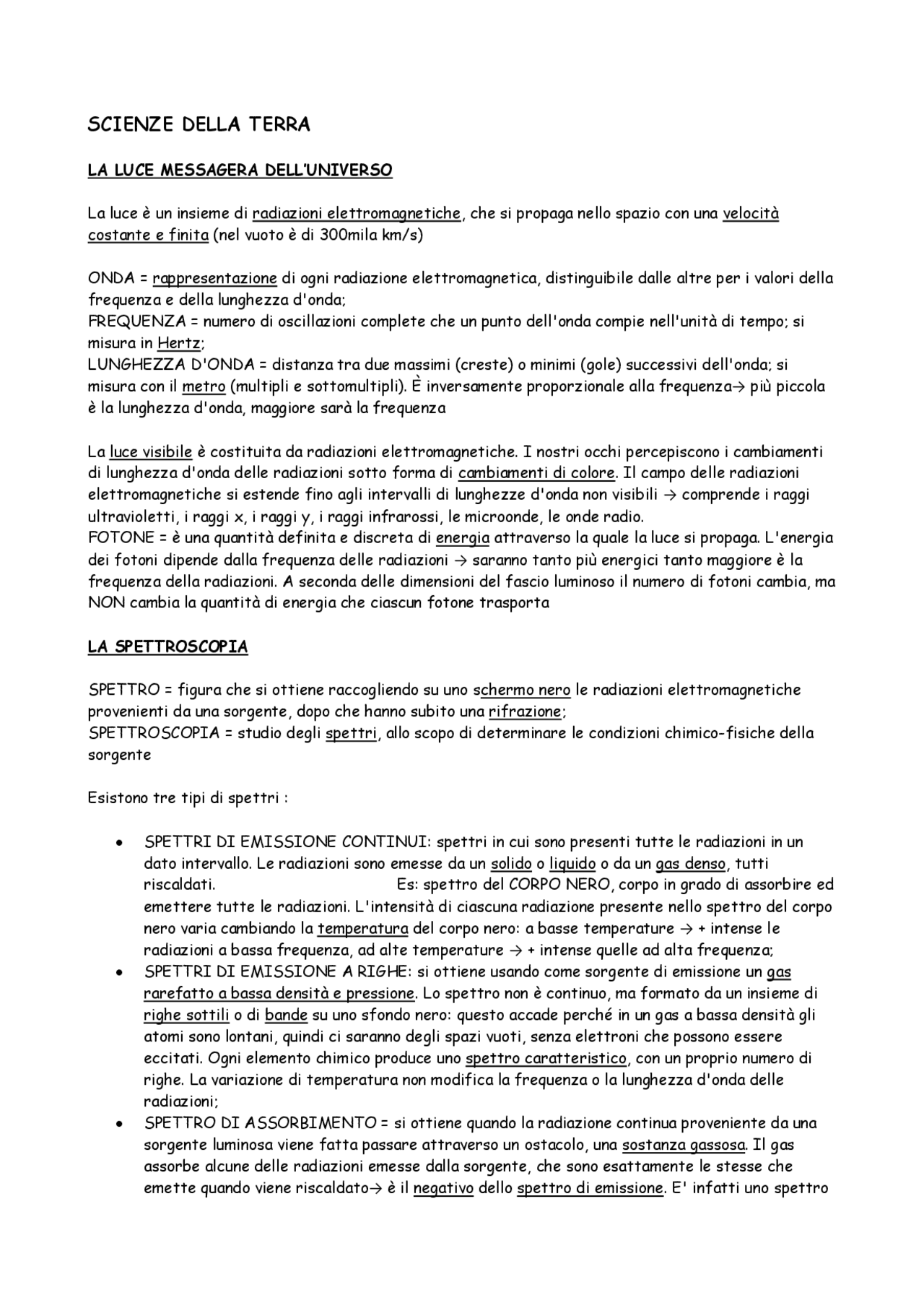 Scienze Della Terra Docsity