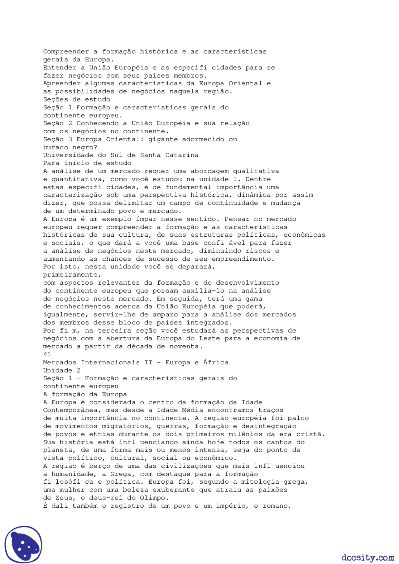 Comércio Exterior Docsity
