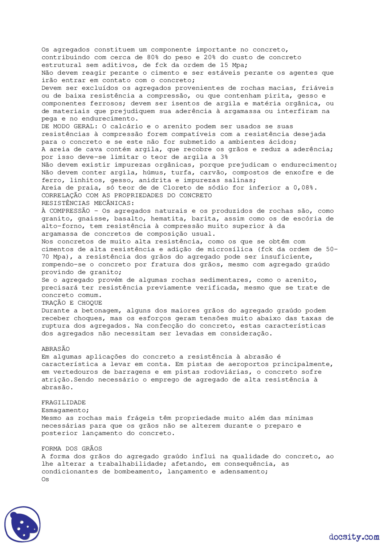 Concreto Docsity