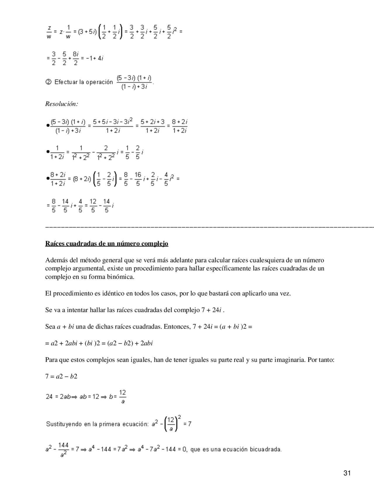 Apuntes Sobre Los Vectores Y Números Complejos Part3 Apuntes De