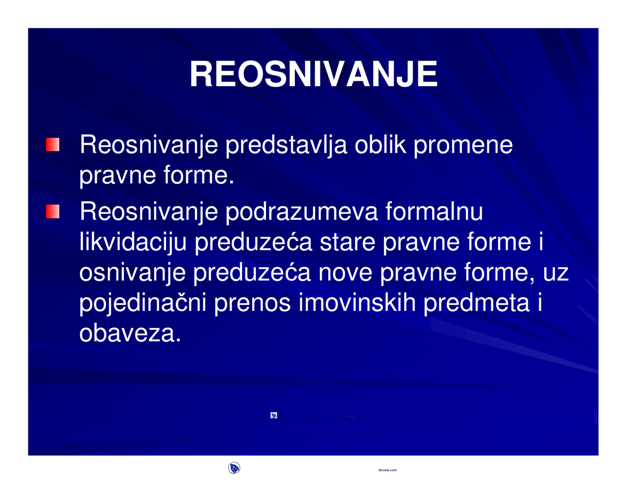 Reosnivanje-Skripta-Specijalni bilansi-Ekonomija | Rezime' predlog Analiza finansijskog bilansa ...