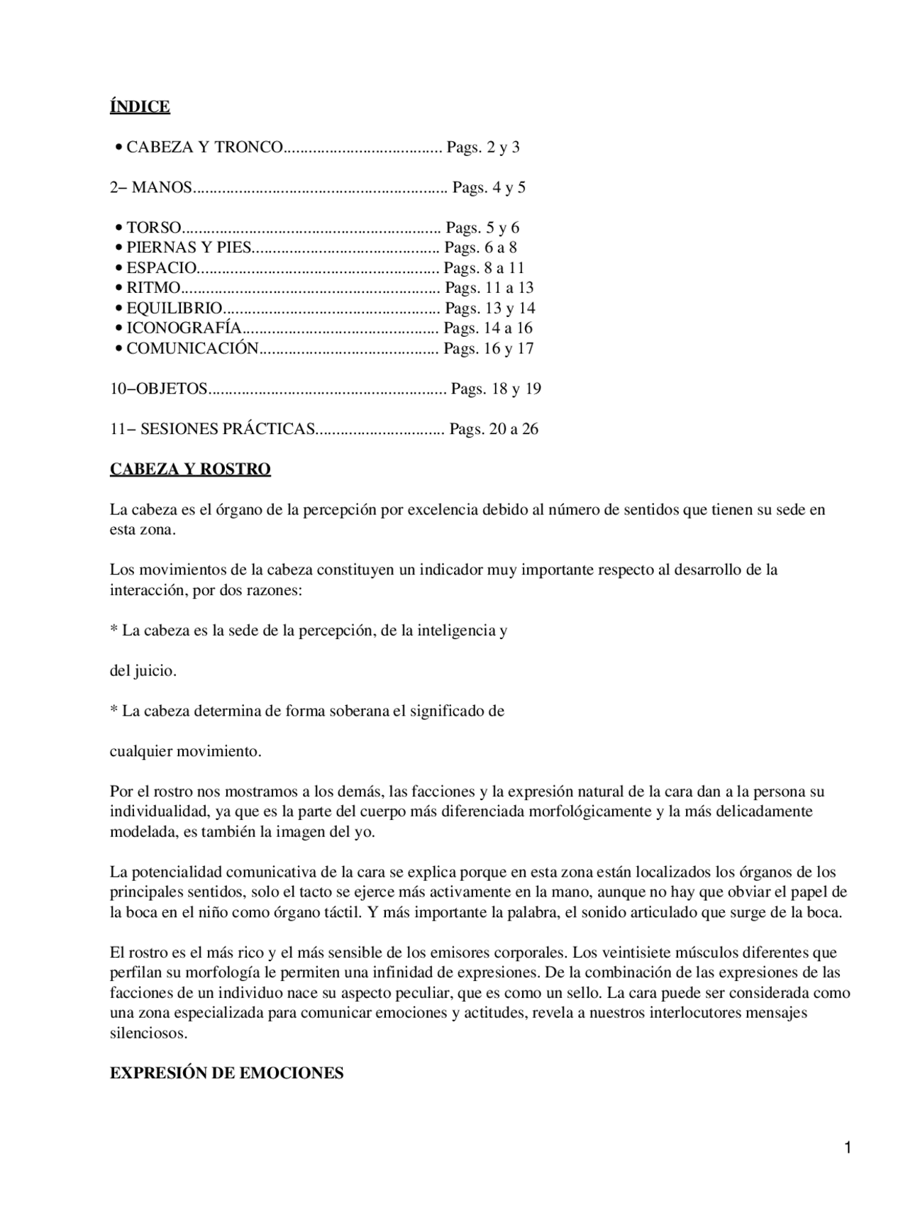 Apuntes Sobre La Cabeza Y Tronco Docsity
