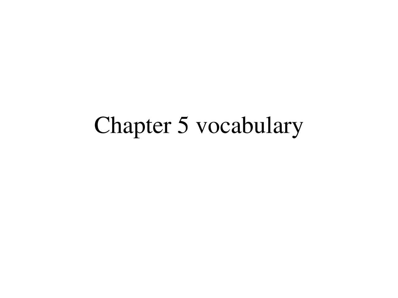 Vocabulary Elementary Czech Lecture Slides Docsity