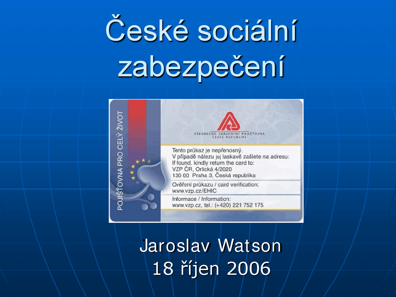 Téma Intermediate Czech Lecture Slides Docsity