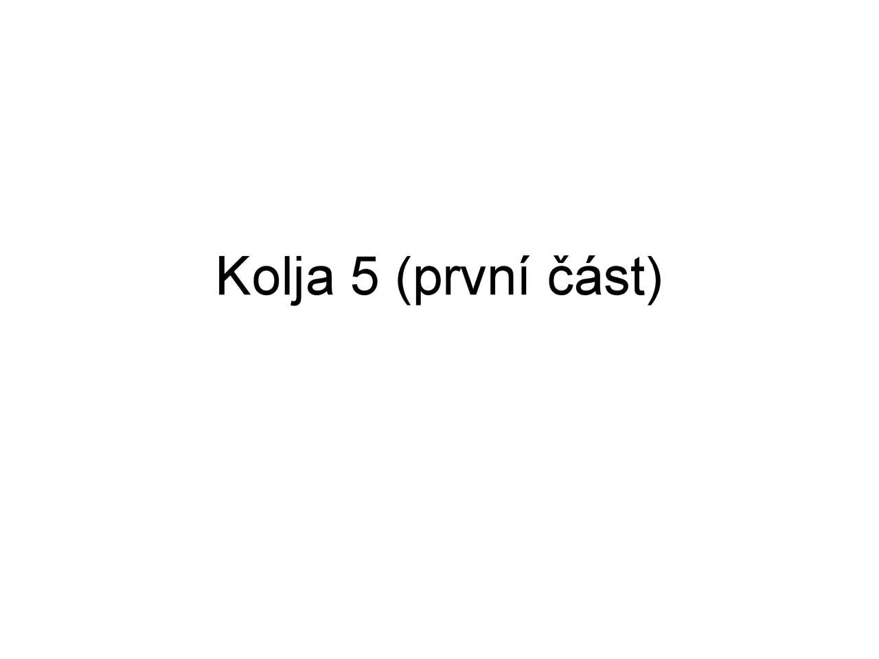První Cást Elementary Czech Lecture Slides Docsity