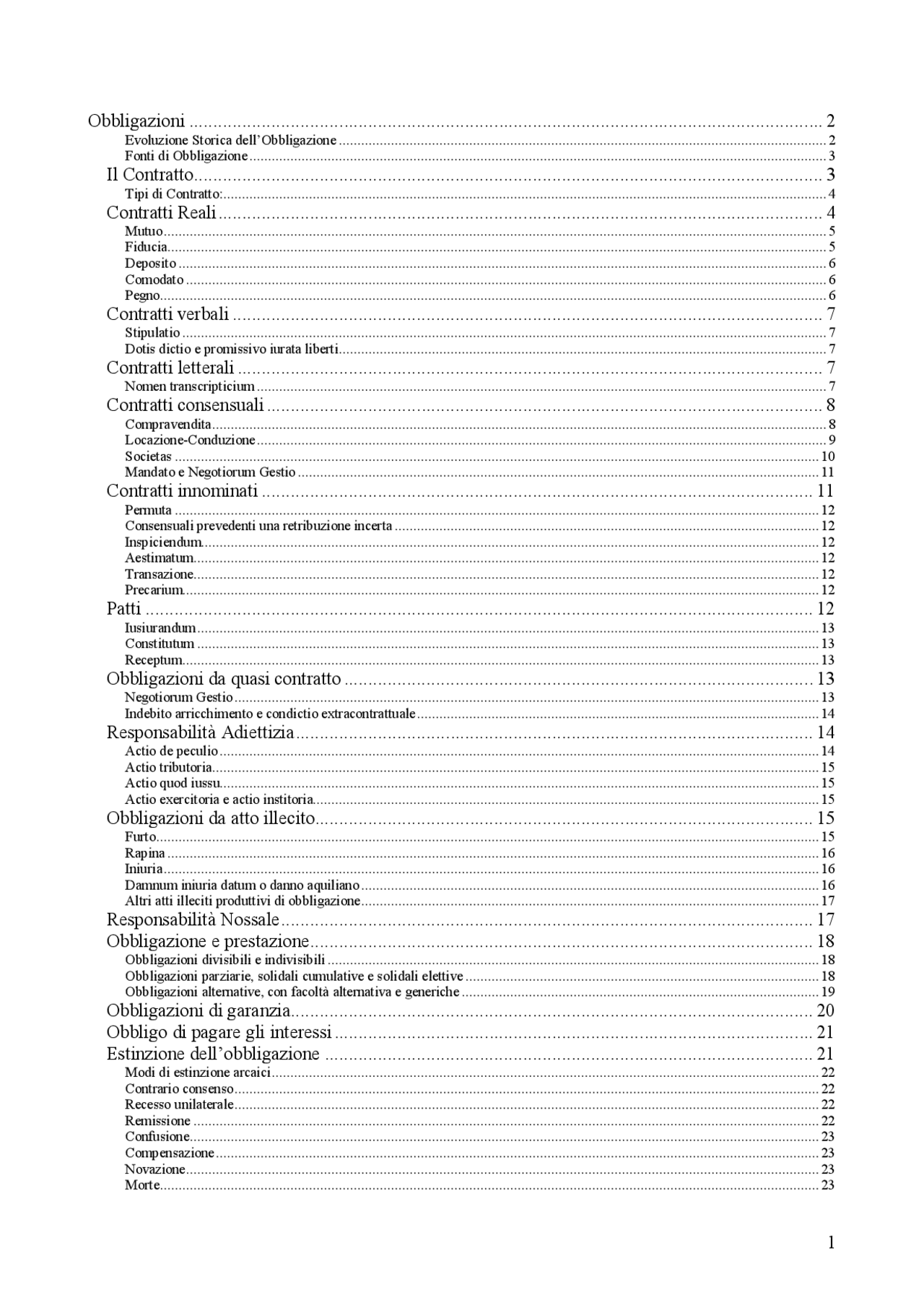 Burdese Diritto Romano Obbligazioni Docsity