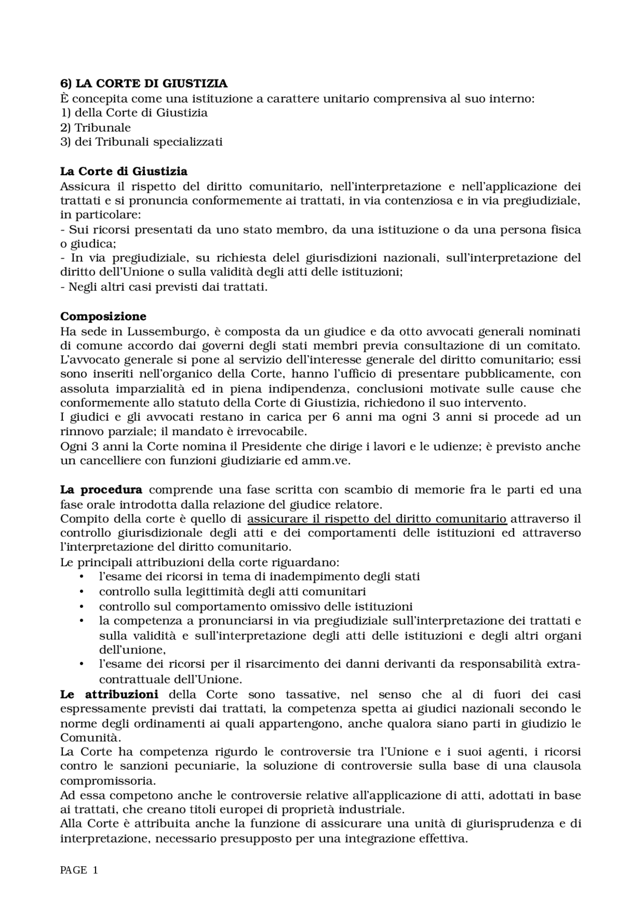 Riassunto Di Diritto Comunitario Docsity