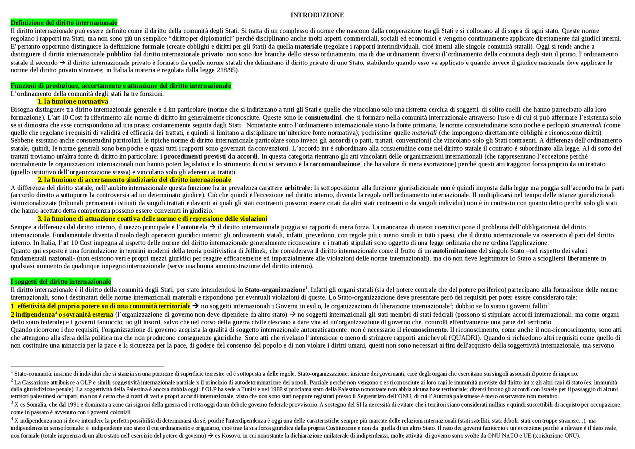 Conforti Diritto Internazionale Docsity