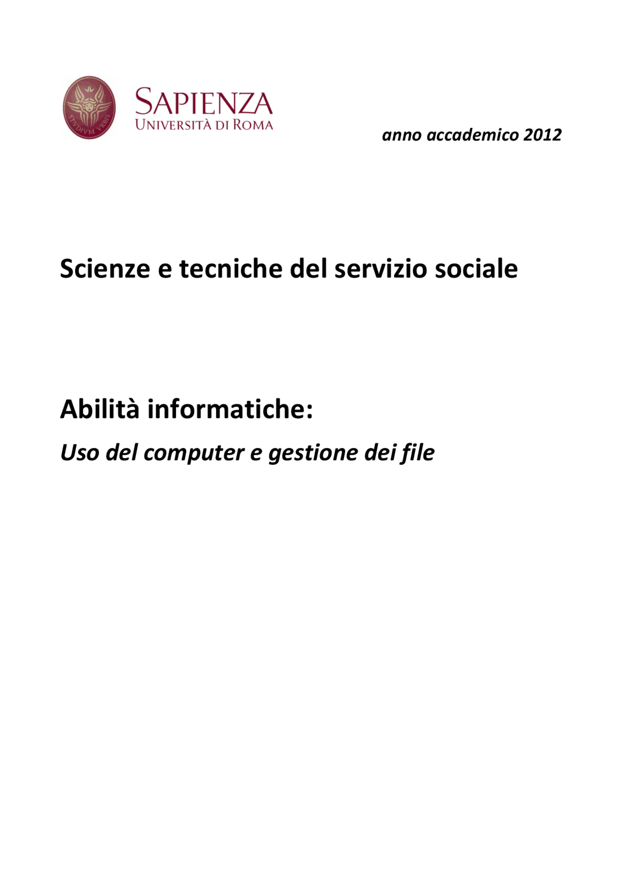 Slide Uso Del Computer E Gestione Dei File Docsity
