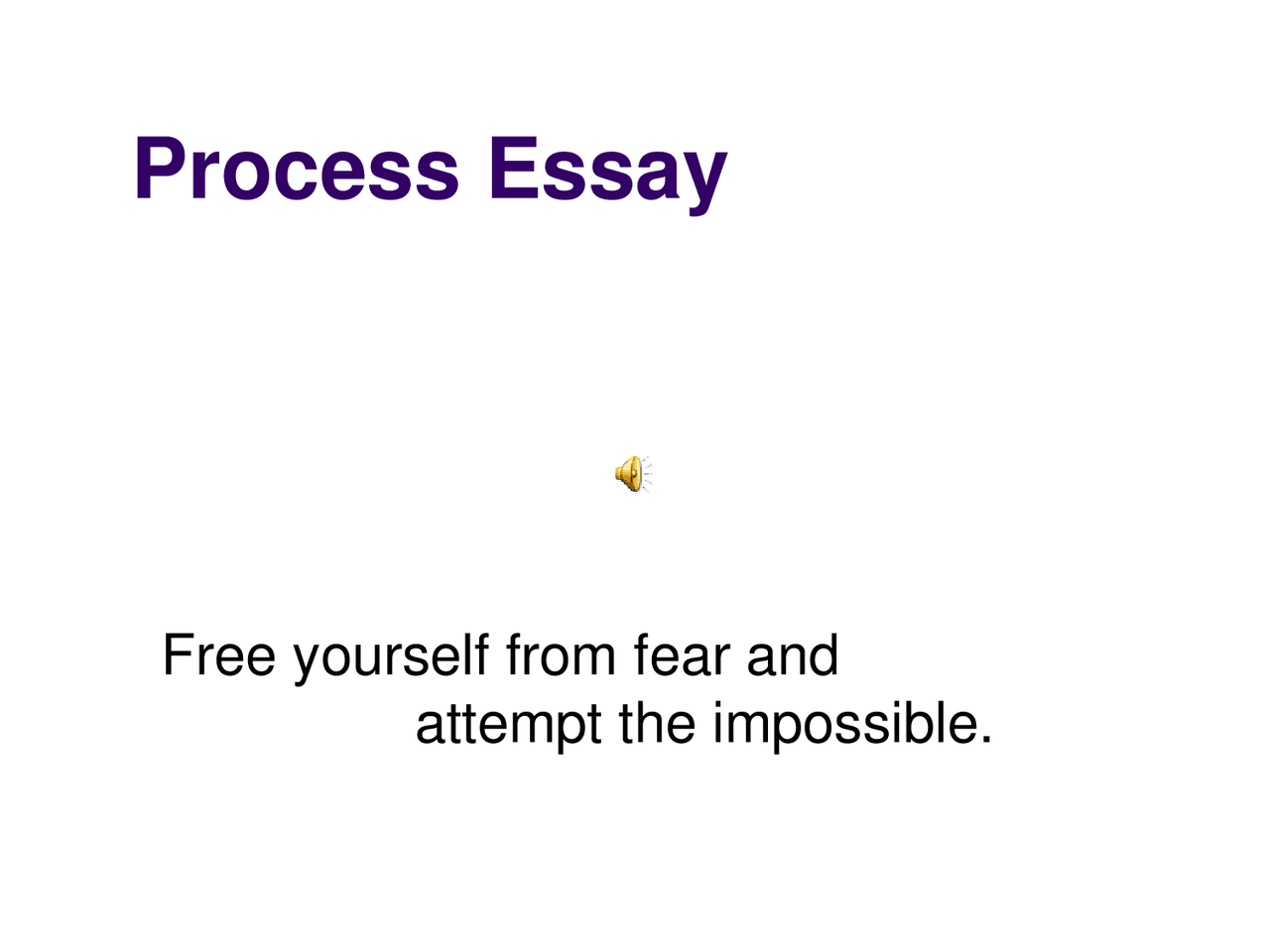 Process Analysis - English Language - Lecture Slides - Docsity