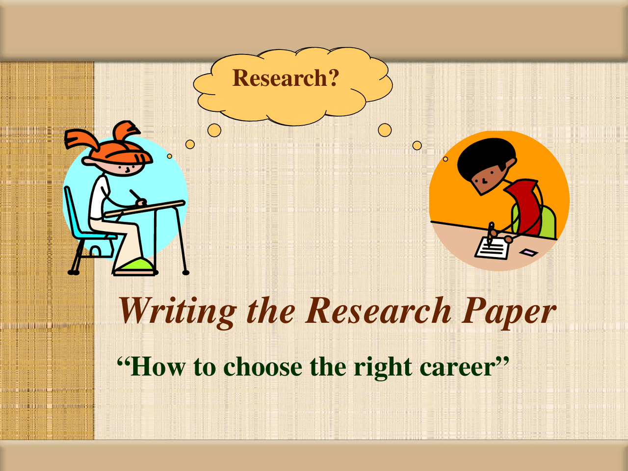 Research English Language Lecture Slides Docsity