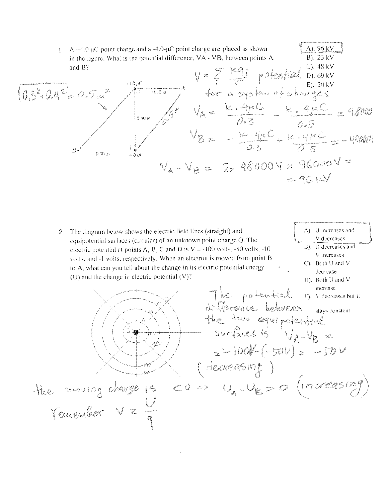 Exam 2 Problems With Solutions For Foundations Of Physics I Phys 2306