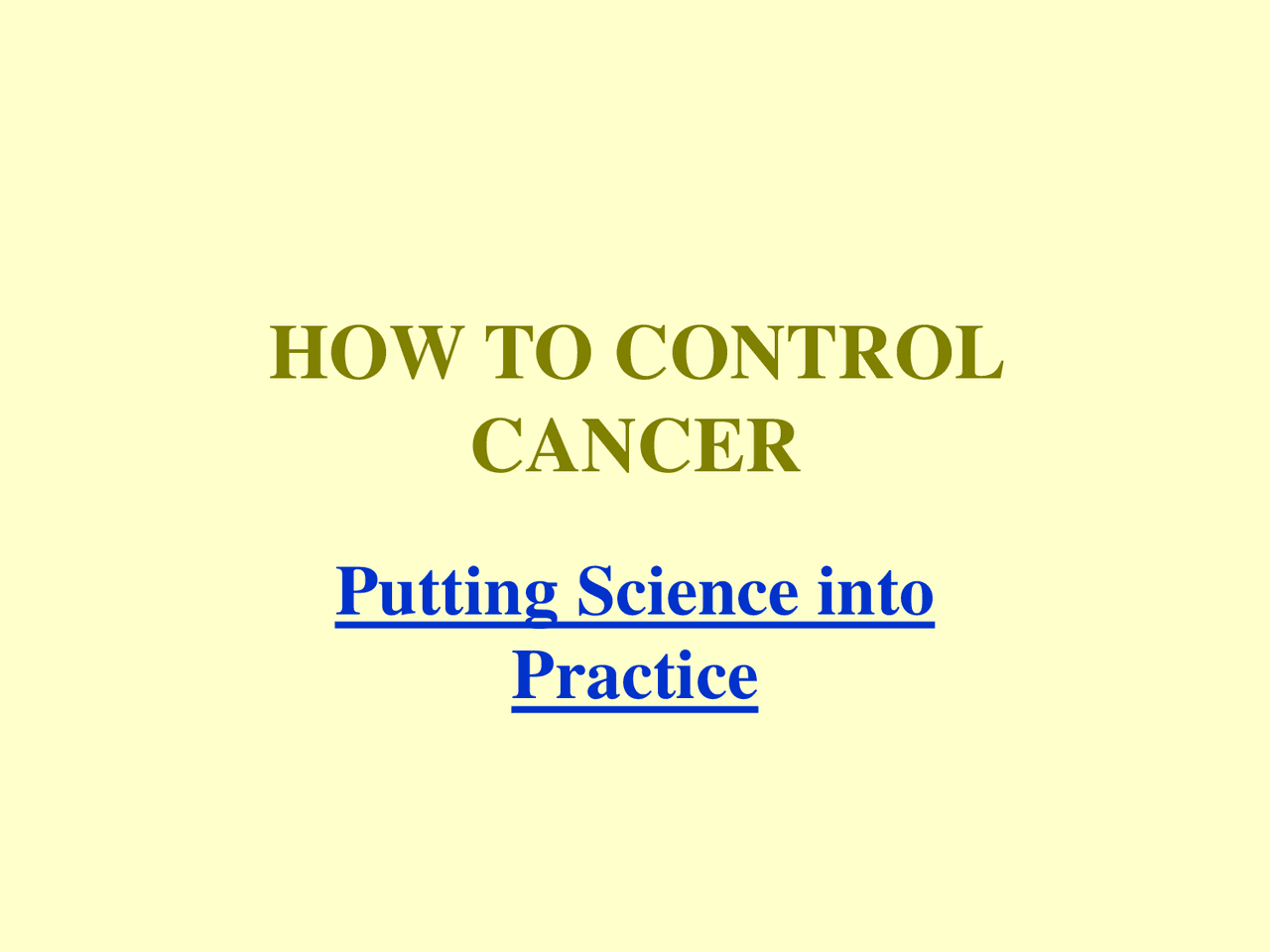 Cancer Health Lecture Slides Docsity