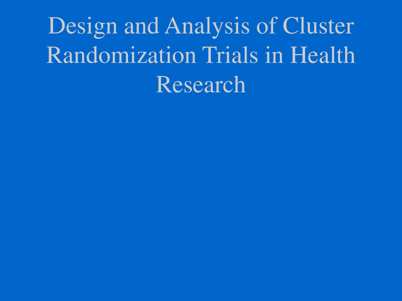 Health Research Health Lecture Slides Docsity