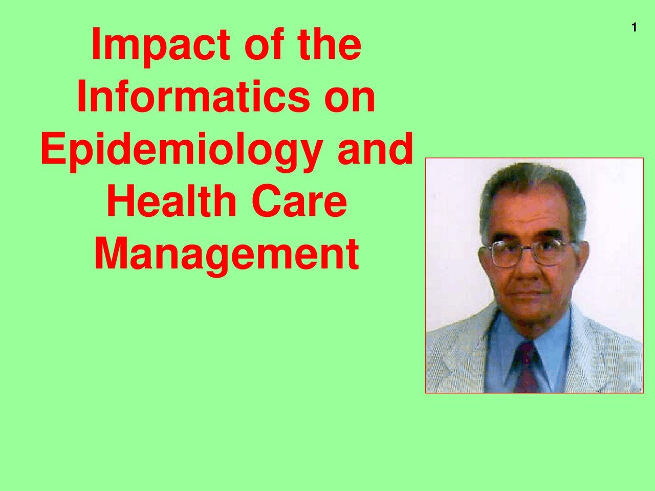Impact Of The Informatics Health Lecture Slides Docsity