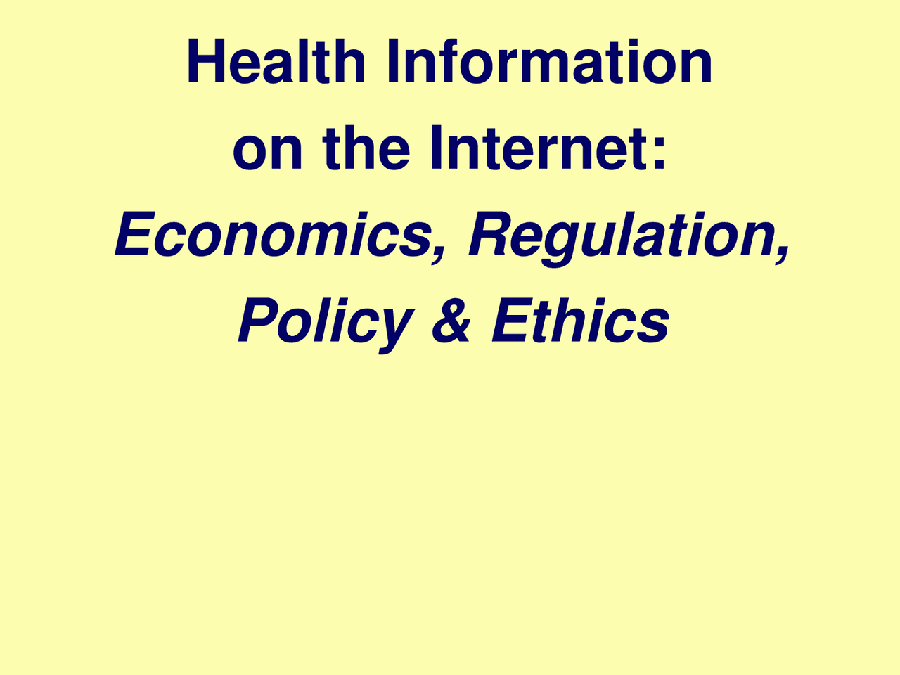 Health Information Health Lecture Slides Docsity