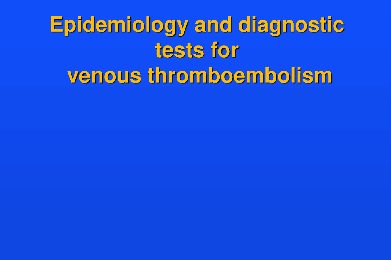 Epidemiology And Diagnostic Tests Health Lecture Slides Docsity