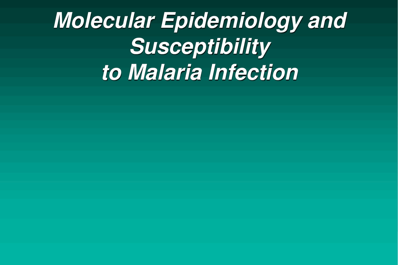 Molecular Epidemiology Health Lecture Slides Docsity