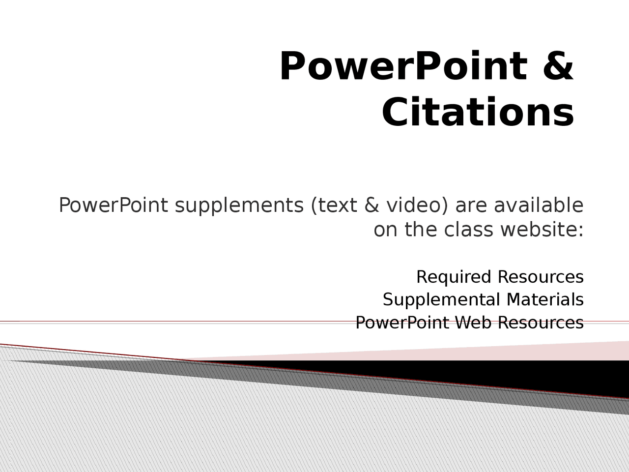 How to write Powerpoint and Citation | ACIS 1504 - Docsity