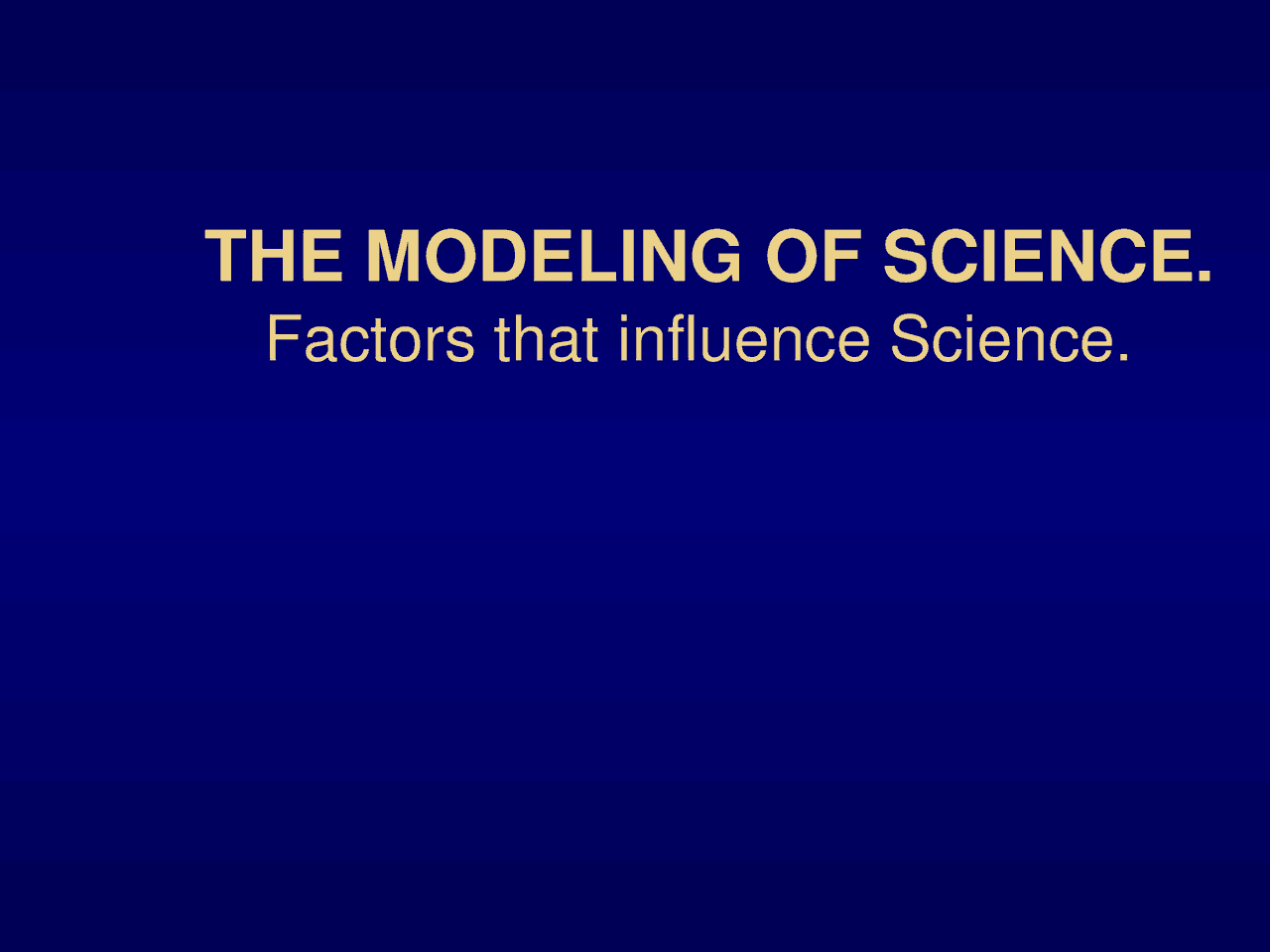 The Modeling Of Science Health Lecture Slides Docsity