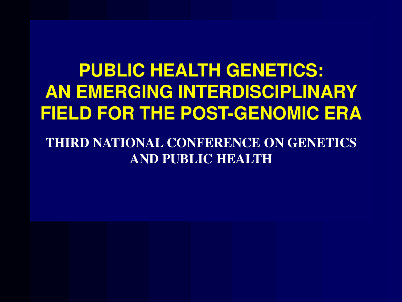 Public Health Genetics Health Lecture Slides Docsity