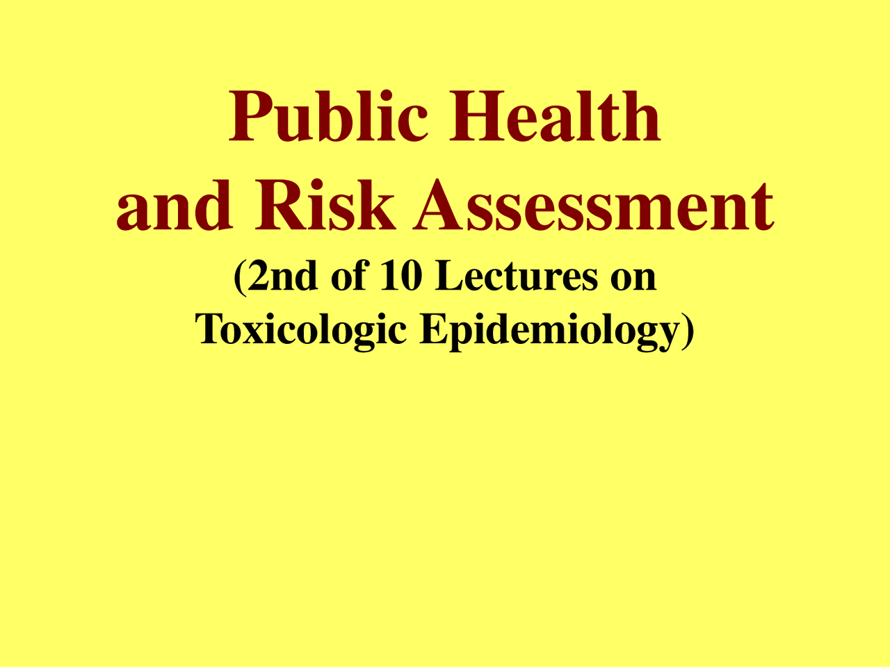 Public Health - Health - Lecture Slides | Slides Public Health | Docsity