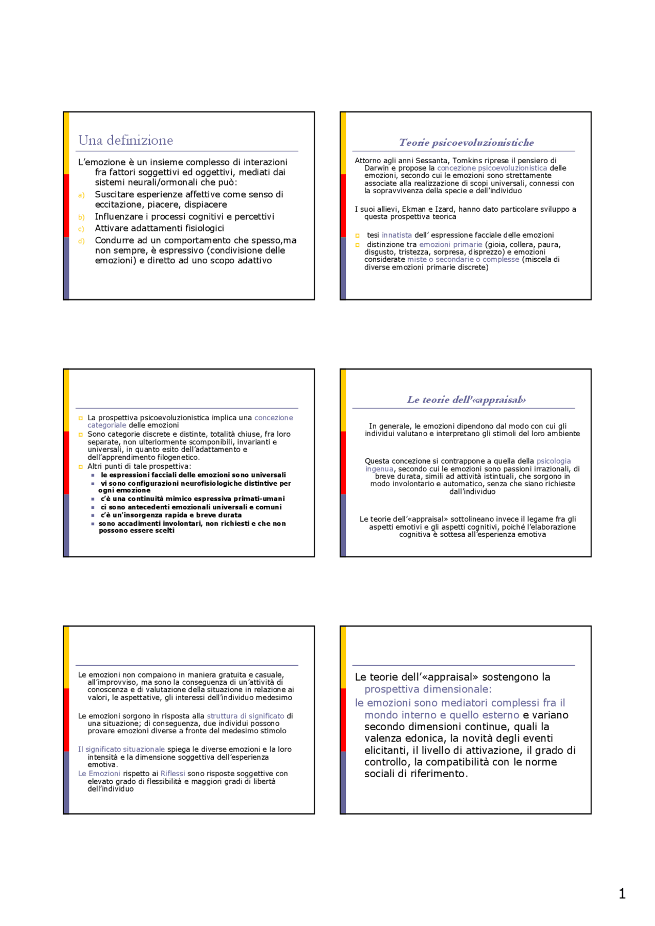 Emozioni Docsity