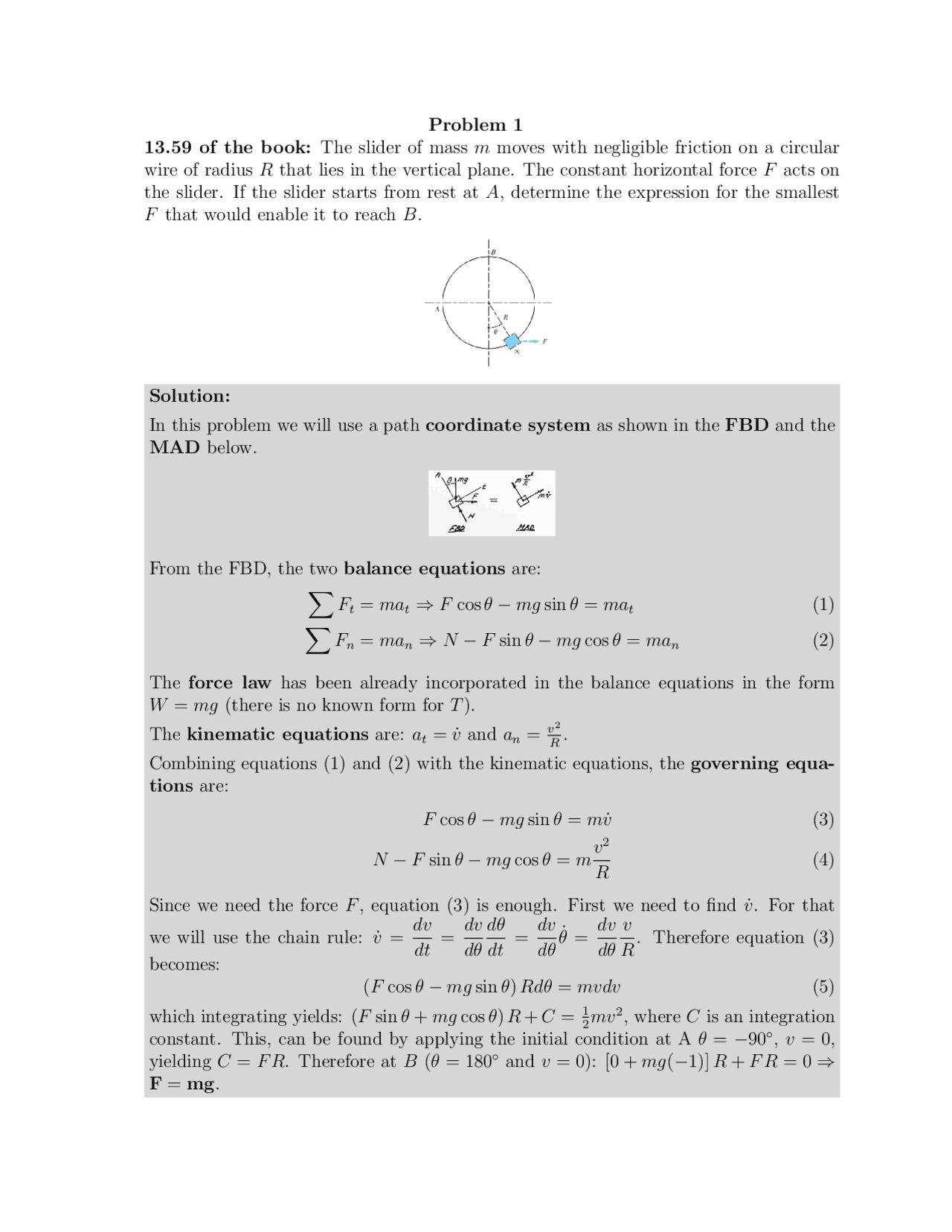 Quiz 2 With Solutions Dynamics M E 212 Docsity
