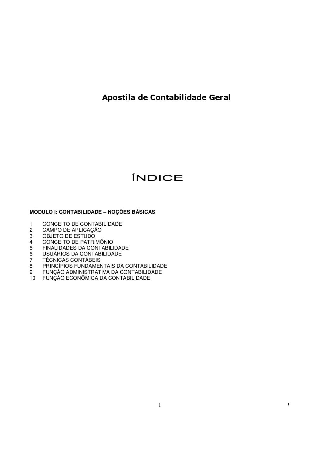 Contabilidade Geral Parte1 Docsity