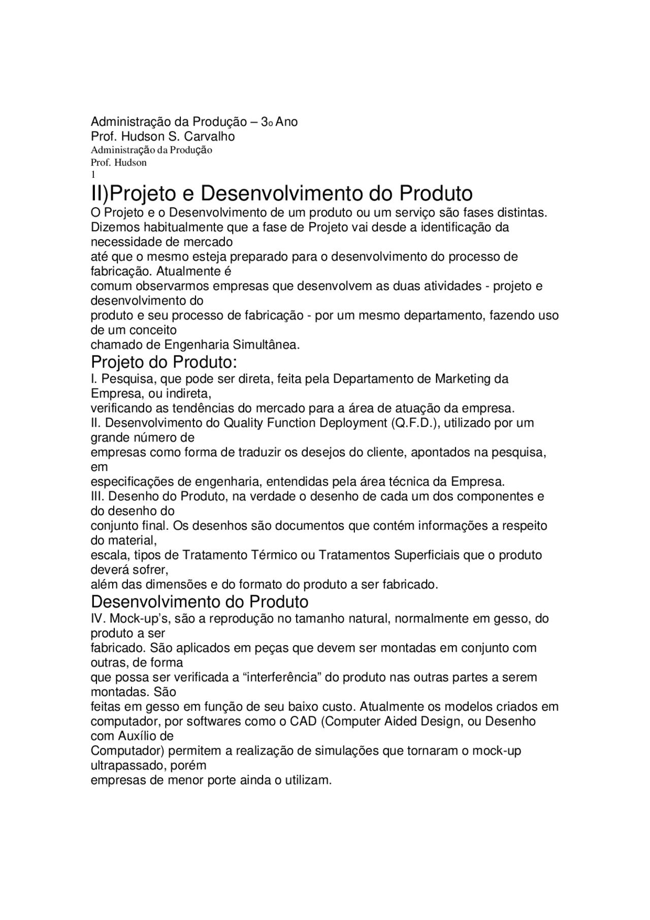 Desenvolvimento Do Produto Docsity