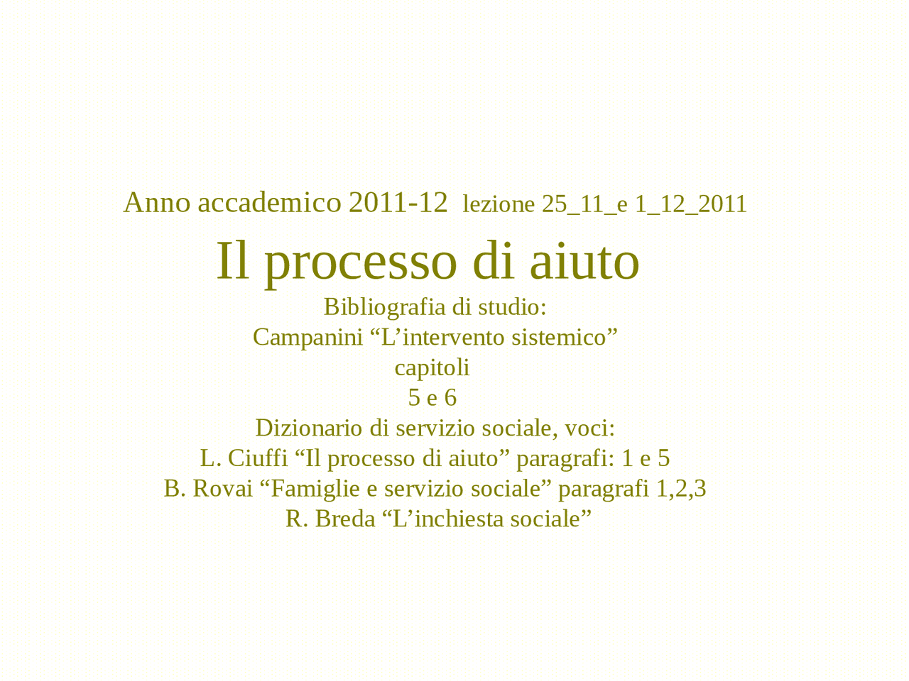 Il Processo Di Aiuto 1 Docsity