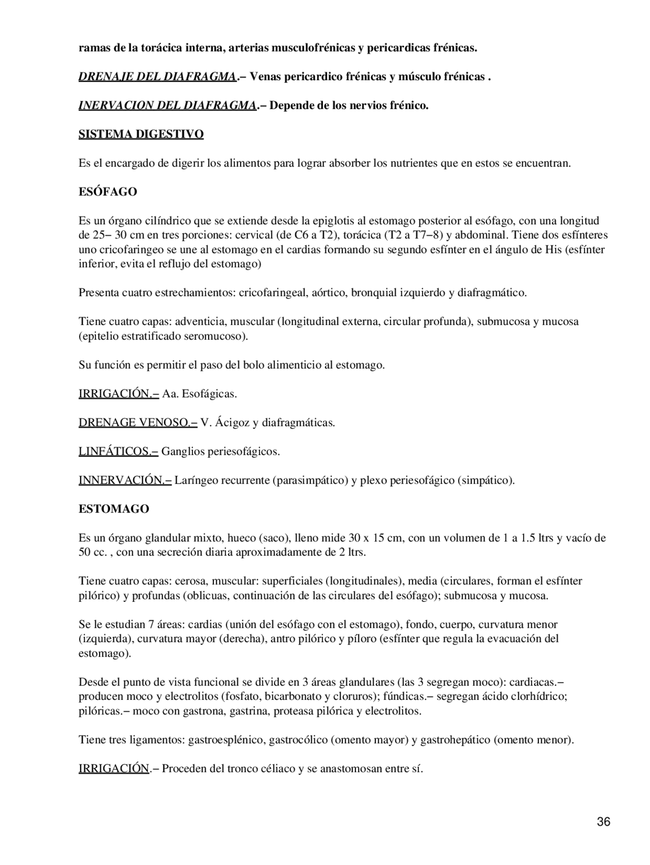 Apuntes De Anatomía Parte2 Docsity