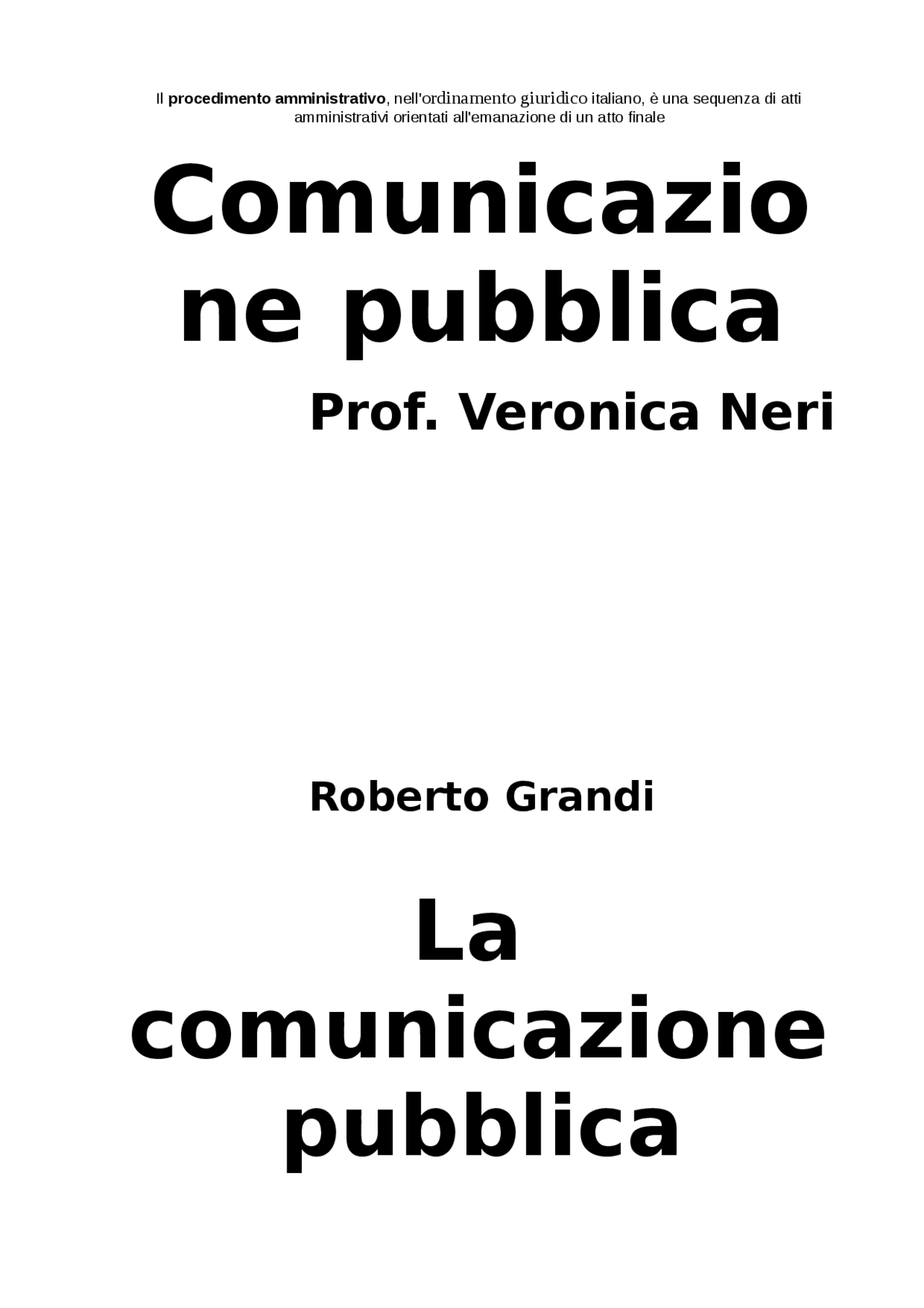 Teorie E Tecniche Della Comunicazione Pubblica Docsity