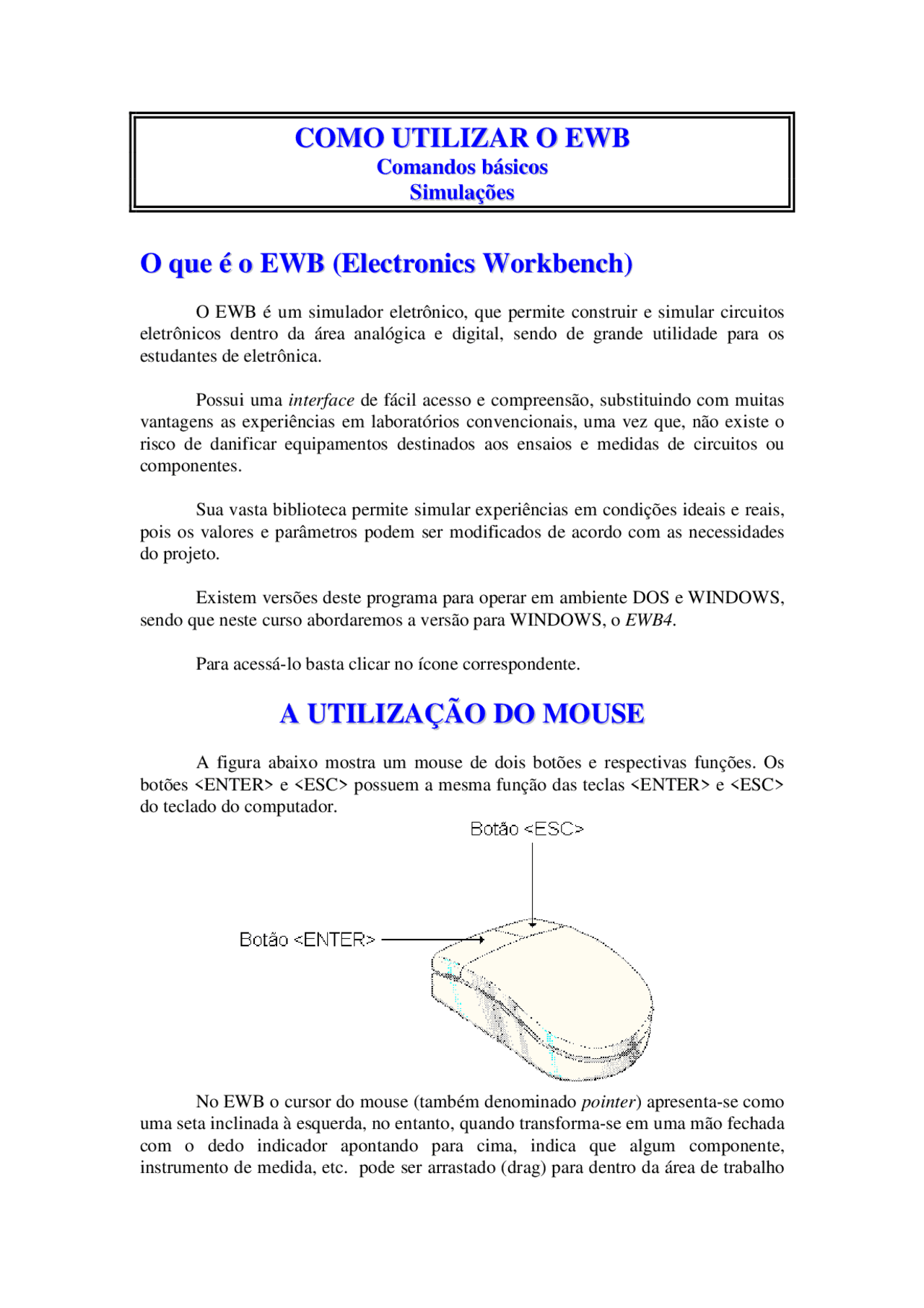 Como utilizar o EWB Parte1 - Docsity