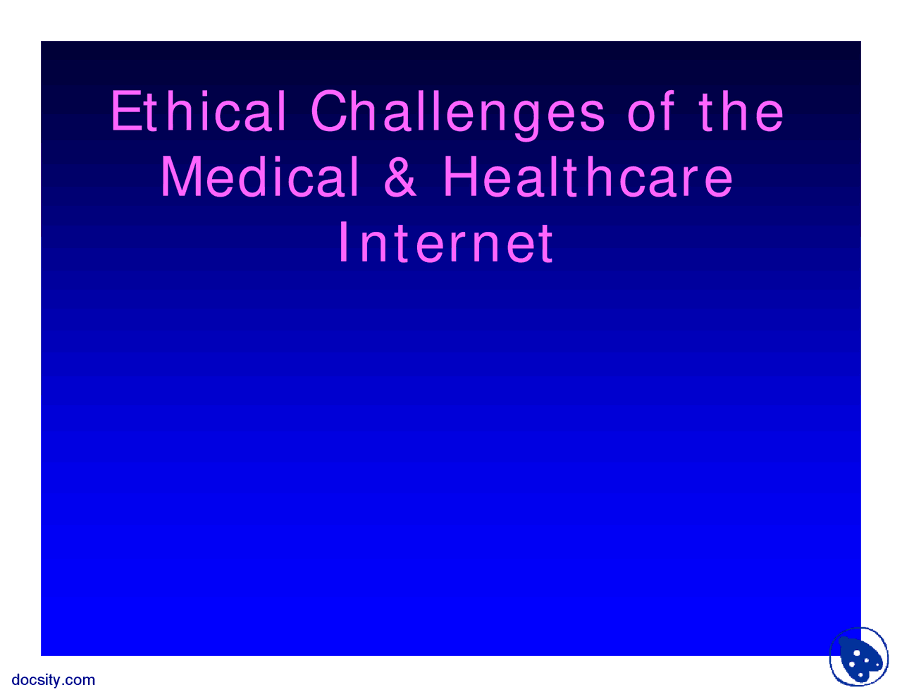 Medical And Healthcare Health Lecture Slides Docsity